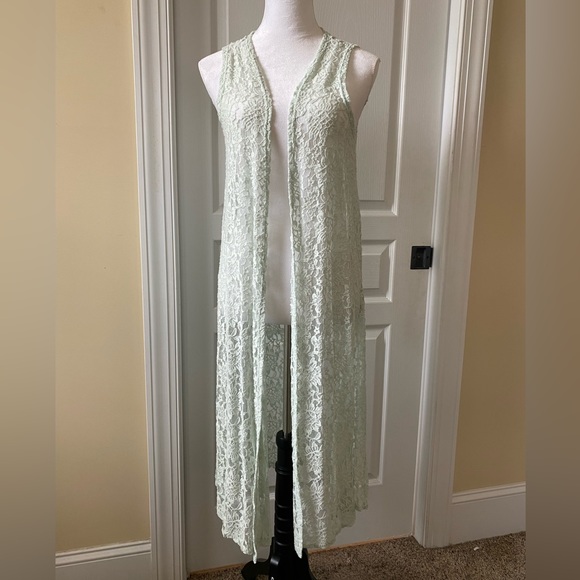 LuLaRoe | Other | Lularoe Joy Lace Vest Mint Green Size S | Poshmark